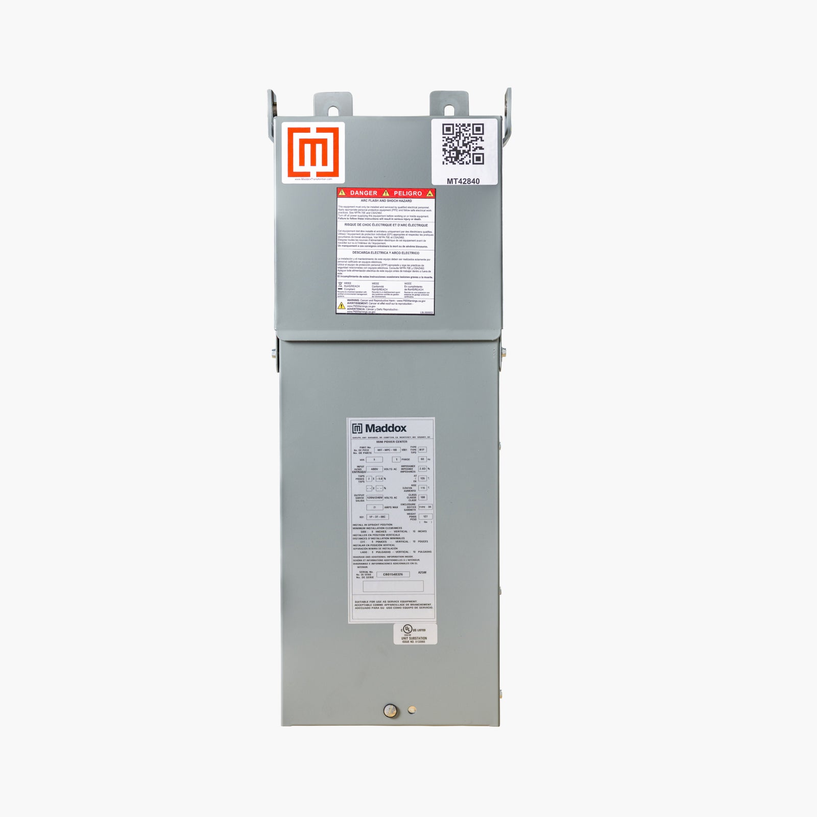 1-Phase Mini Power Center 480v - 120/240